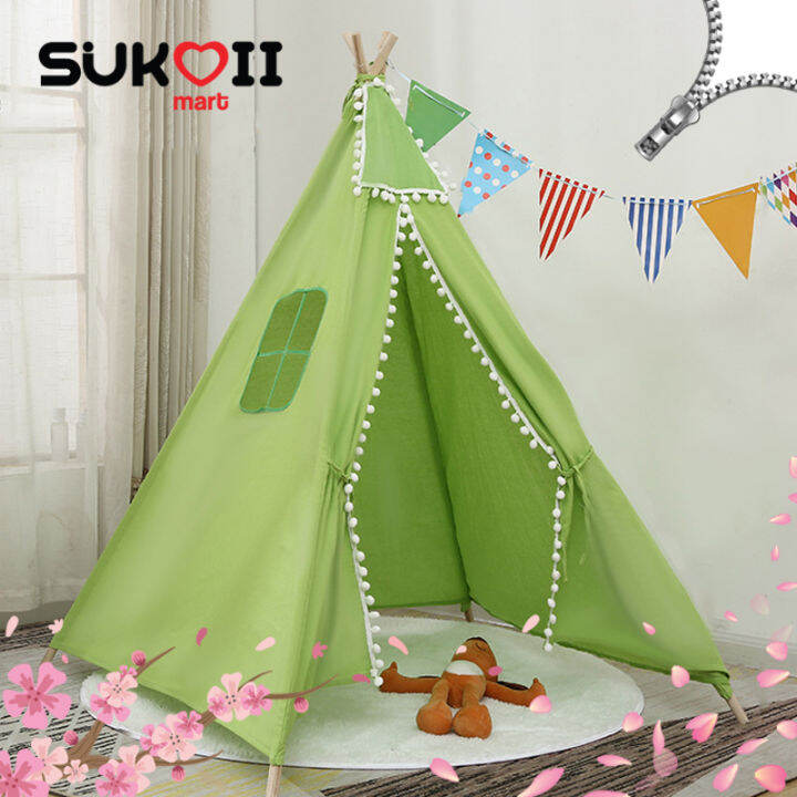 Skoi Portable Kids Toys Camp Playing Triangle Tent Comfortable Children ...