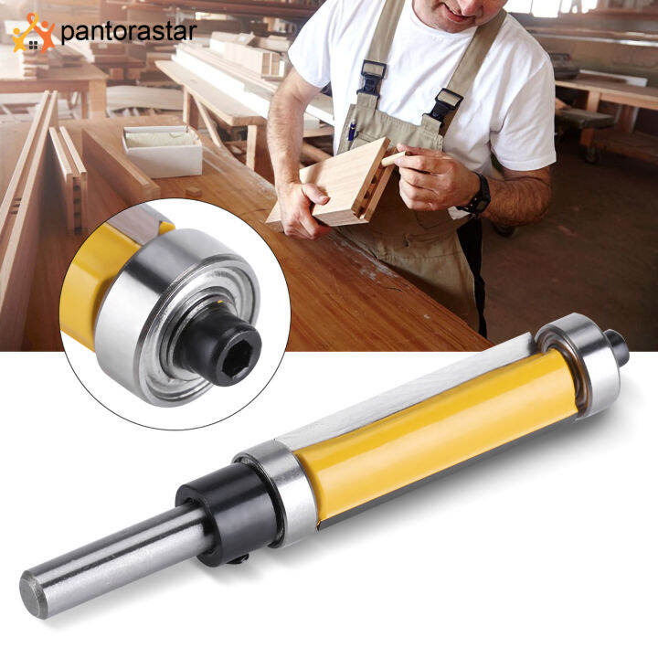 [Pantorastar] mata Router Flush Trim dengan bantalan atas dan bawah 1/2 ...