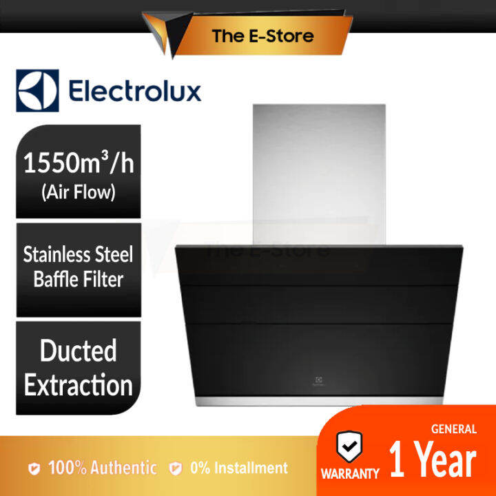 Electrolux 90cm UltimateTaste™ 500 Slope Extractor Hood (1550m3/hr ...