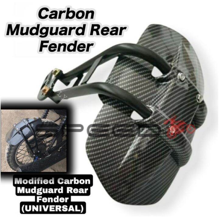 SM Universal Modified Carbon Rear Fender Tire Hugger Mud guard Modified ...