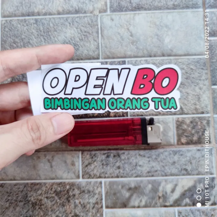 Stiker Kata Quote Lucu Open BO Plesetan Humor Vinyl Motor Laptop Buku | Lazada Indonesia