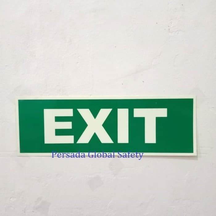 SIGN STICKER K3 RAMBU SAFETY EXIT UKURAN 10X30CM | Lazada Indonesia