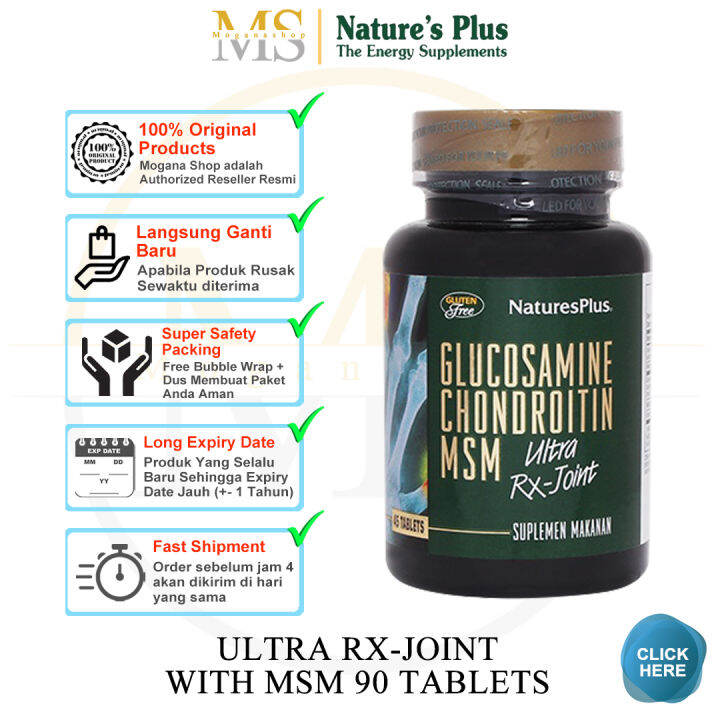 NATURES NATURE NATURE'S PLUS ULTRA RX JOINT WITH MSM VITAMIN KESEHATAN ...