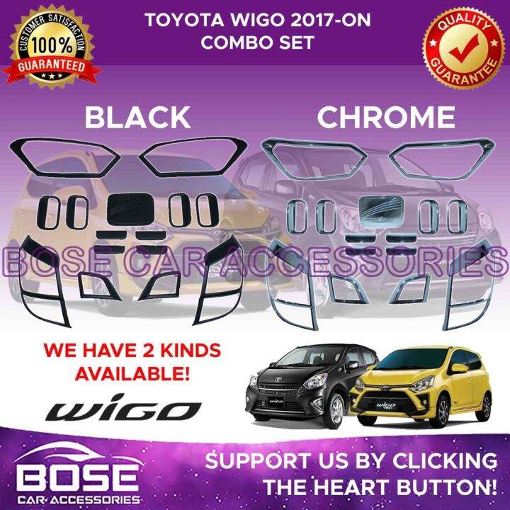 Toyota Wigo 2017 2018 2019 2020 2021 2022 2023 Model Garnish Cover Set ...