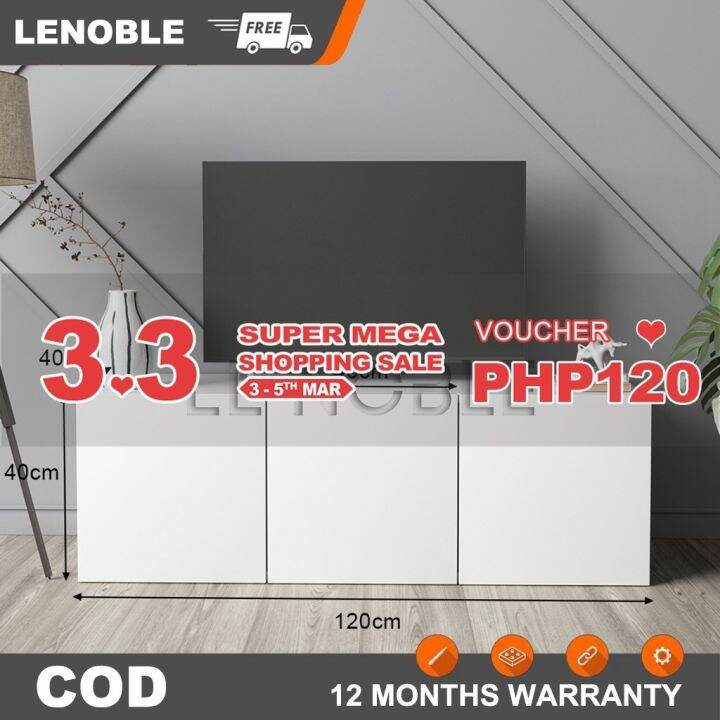 LENOBLE TV Cabinet TV Rack Furniture 120/180 cm TV Stand Table Cabinet ...
