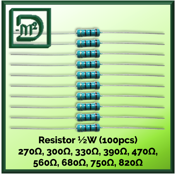 Resistor 1/2W 270Ω to 820Ω (100pcs) | Lazada PH