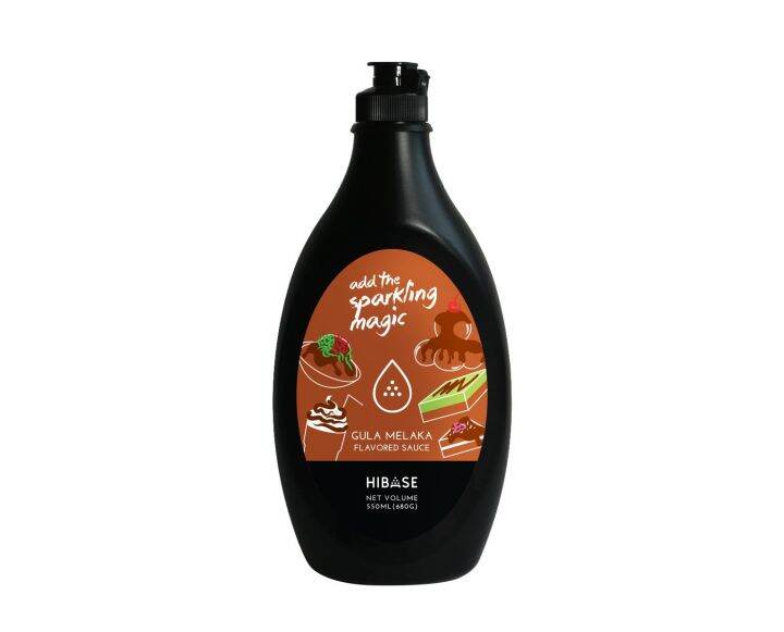 HiBase Syrup Gula Melaka Flavour / Sauce / Topping 棕榈糖糖酱 Sirap Gula ...
