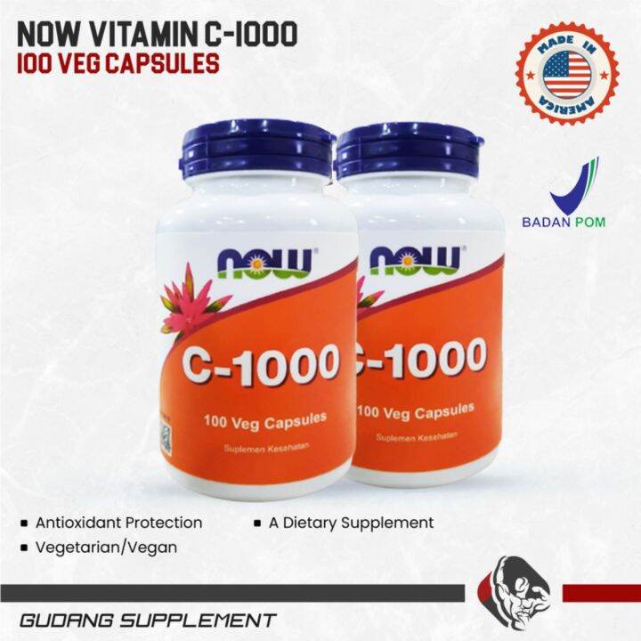 Now Foods C-1000 100 Tablet Now Vitamin C 1000 Mg Antioxidant Gudang ...