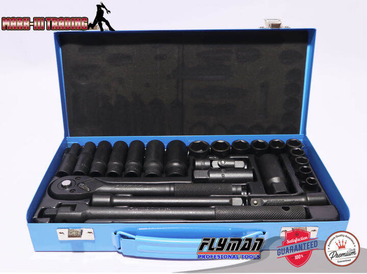 Original Flyman 24 Pcs. 3/8 Drive Socket Wrench Set (COD) | Lazada PH
