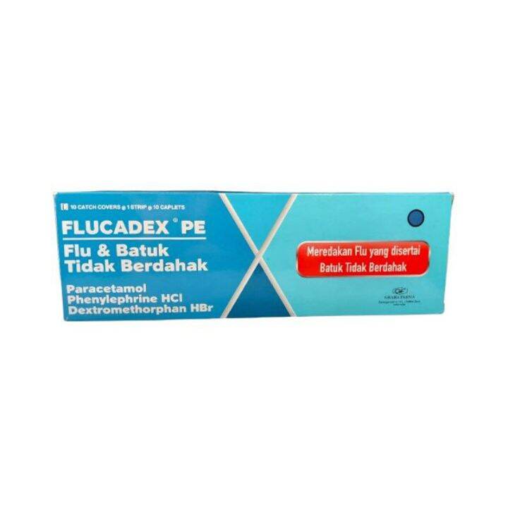 Flucadex PE / 100 kaplet Obat Panas Demam Flu dan Batuk Pilek tablet ...