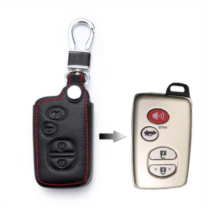 Leather Car Key Case For Toyota Chr Landcruiser Avensis Auris Corolla ...