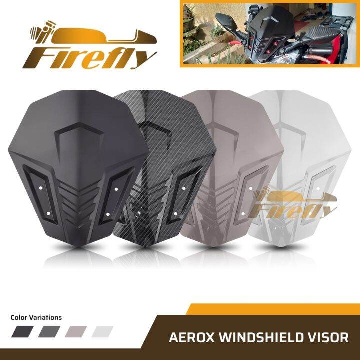 Aerox V1 V2 Windshield Visor Premuim ABS Plastic Matte/Carbon/Smoke ...