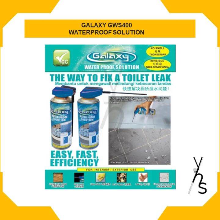 GALAXY WATERPROOF SOLUTION GWS400 Toilet Leak Seal Odourless ...