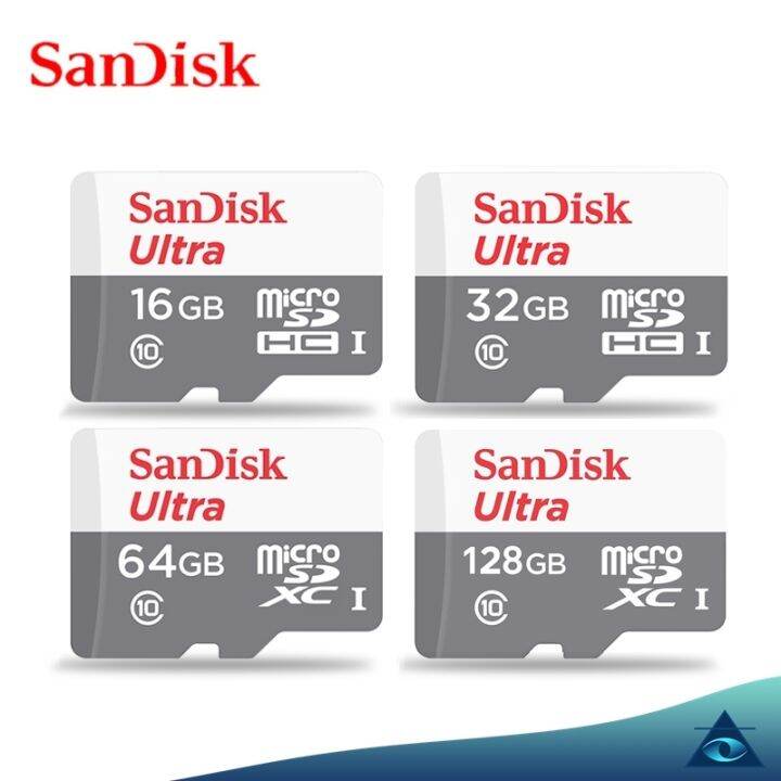 SanDisk Ultra Class 10 Micro SD Card 100MBS 80MBS 16GB 32GB 64GB 128GB ...