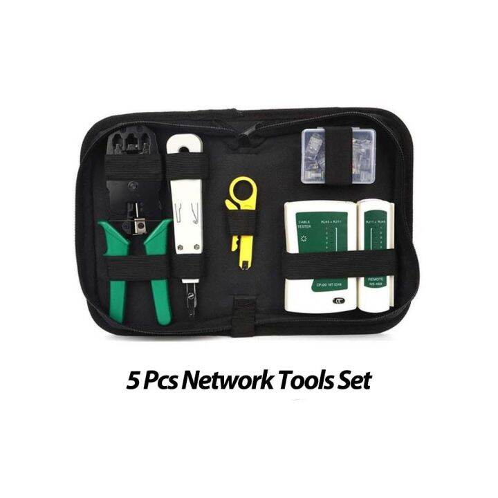 Network Tester Repair Tool Kits Lan Tester RJ45 Crimping Pliers ...