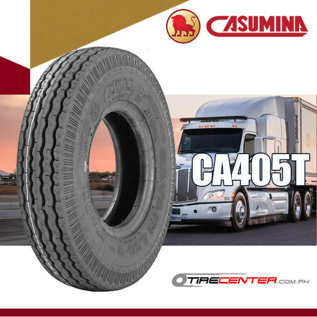 Tri-Cab Tire 400x8 10PR, Casumina CA405T RIB-type Tire, with Interior ...