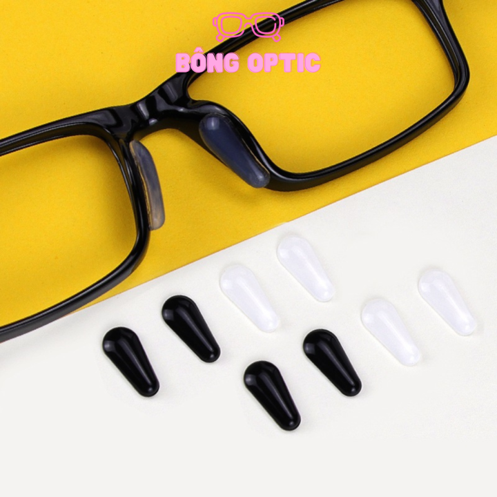Bộ 2 Miếng Đệm Mũi Silicon Có Mặt Dán Keo Hình Giọt Nước Cho Mắt Kính ...