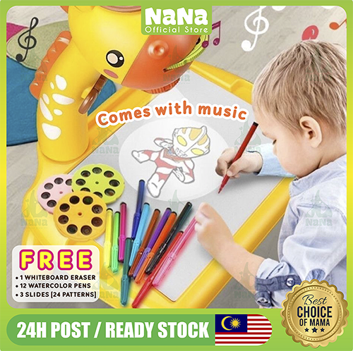 NANA Projection Drawing Board For Kids Writing Tablet Pad Whiteboard ...