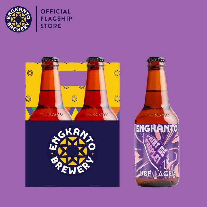 Engkanto Brewery Paint Me Purple Ube Lager 4-Pack Brewery Local Craft ...