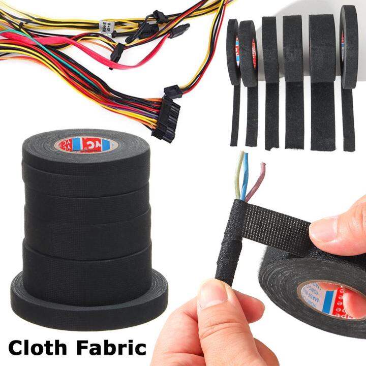 15M Electrical Loom Wrapping Tape Cable Fixed Cloth Fabric Wire Harness ...