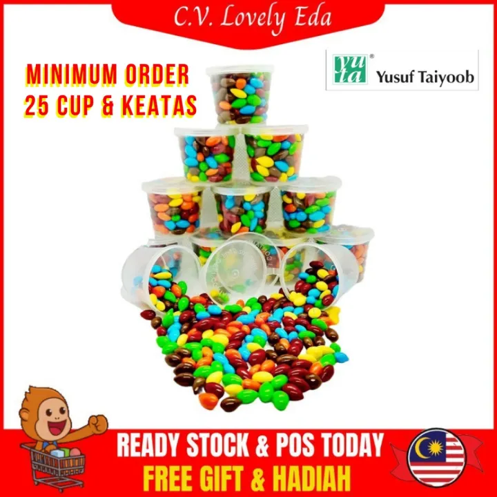 COKLAT VIRAL CUP Coklat Kuaci Yusuff Taiyoob Doorgift Gift Coklat Murah ...