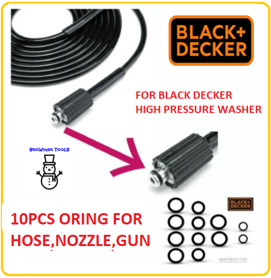 10PCS ORING O RING FOR BLACK DECKER HIGH PRESSURE WASHER CLEANER PW1200 PW1370TD PW1470TD PW1400 ...