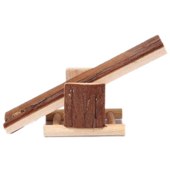 Natural Wood Hamster Seesaw | Lazada PH