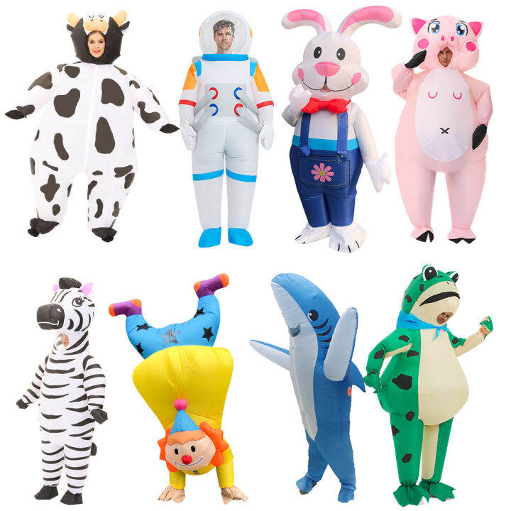 Halloween Costume Rabbit Cow Frog Clown Inflatable Clothing Party ...