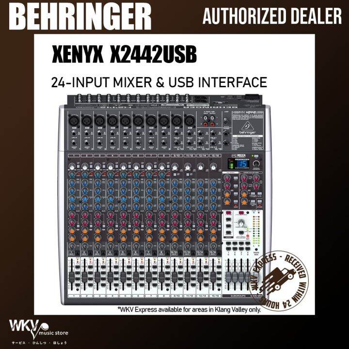 Behringer Xenyx QX2442USB 24Channel Analog Mixer with USB and Effects ...