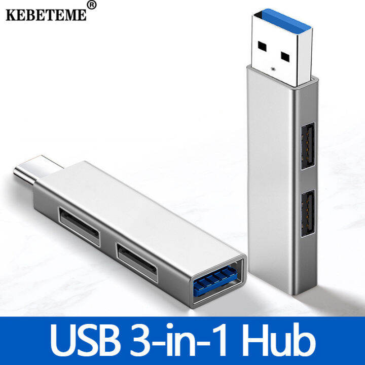 KEBETEME 3 in 1 USB 3.0 Hub 3 Port Adapter 5Gpbs Multiport Expansion ... KEBETEME 3 in 1 USB 3.0 Hub 3 Port Adapter 5Gpbs Multiport Expansion ...
