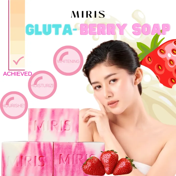 MIRIS Gluta-Berry Hand and Body Lotion, Gluta Bleaching Soap, Whitening ...