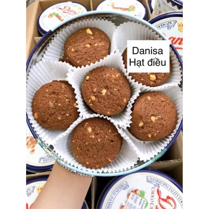 Bánh Danisa Hạt Điều Bánh Quy Bơ Socola Hạt điều Hộp Thiếc 200g - Thái ...