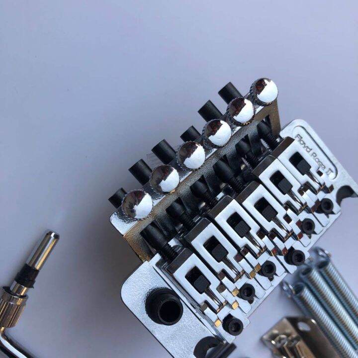 Floyd Rose II Chrome 6 string Tremolo System Pull String Plate Bridge ...
