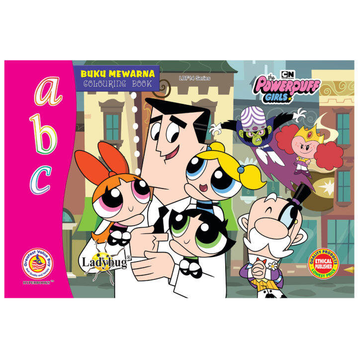 The Powerpuff Girls Abc Colouring Book LBF14 SERIES | Lazada