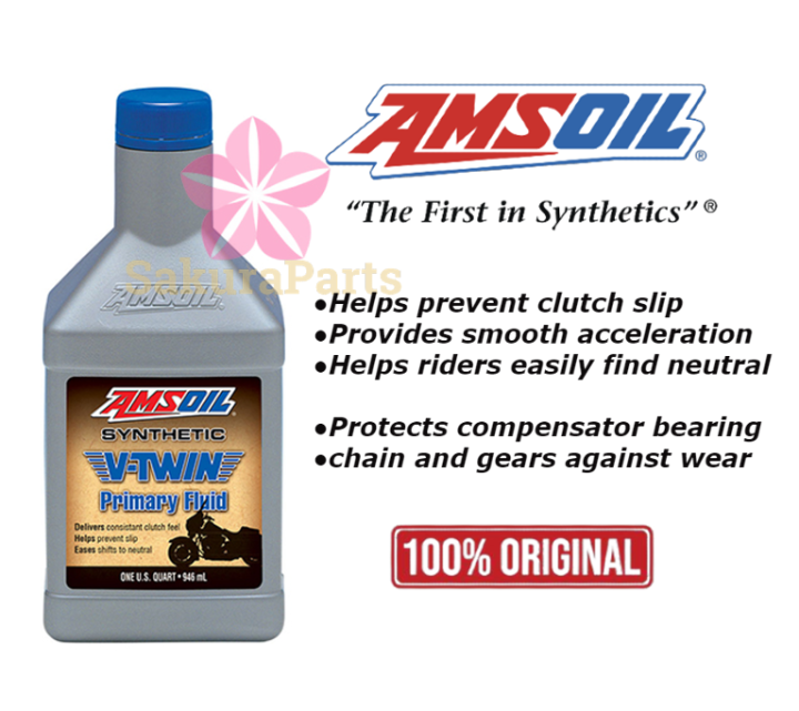 (MADE IN USA) AMSOIL SYNTHETIC V-TWIN PRIMARY FLUID 946ml | Lazada