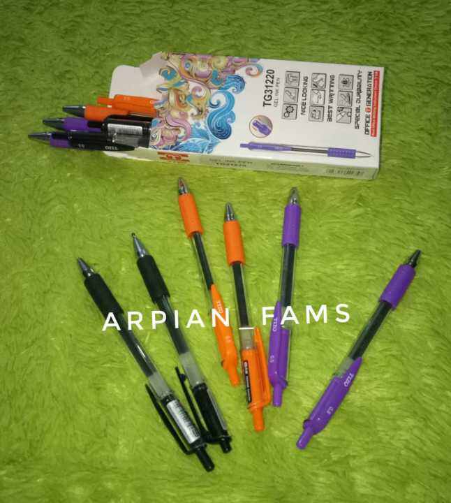 Arpian - Pulpen Gel TIZO / Bolpoin Gel Pen Tizo TG31220 PER PAK ISI 12 ...