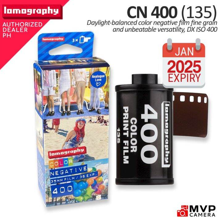 [OFFICIAL PH] LOMOGRAPHY Color Negative Film 400 ISO 35mm 135 Film C41 ...