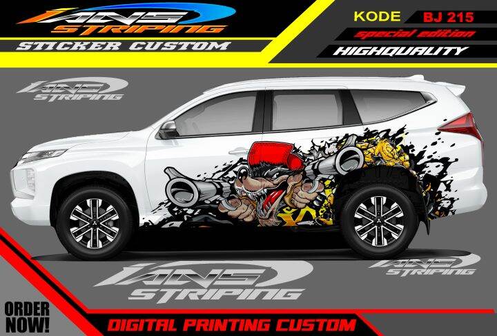VARIASI MOBIL HONDA JAZZ / STIKER MOBIL BRIO AVANZA YARIS XENIA / DECAL ...