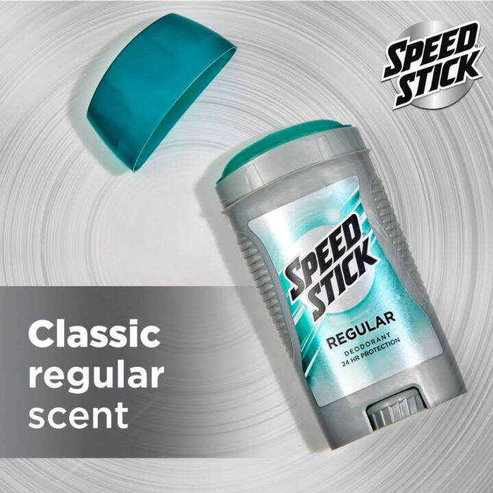 Speed Stick Men's 24 Hr Odor Fighting Formula for Freshness Aluminum ...