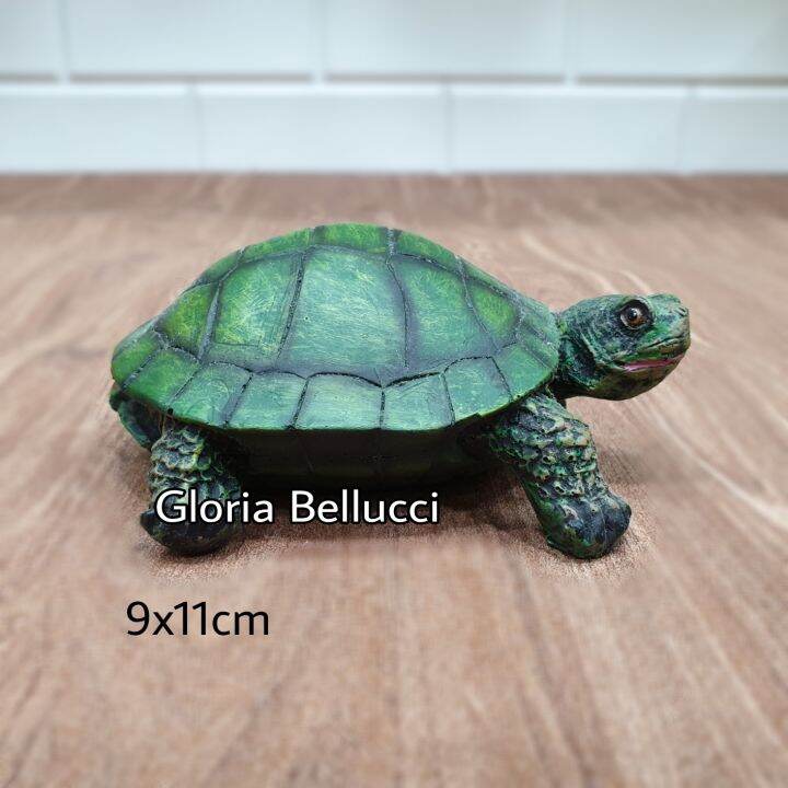 patung pajangan kura2 brazil kura kura brasil kecil turtle dekorasi ...