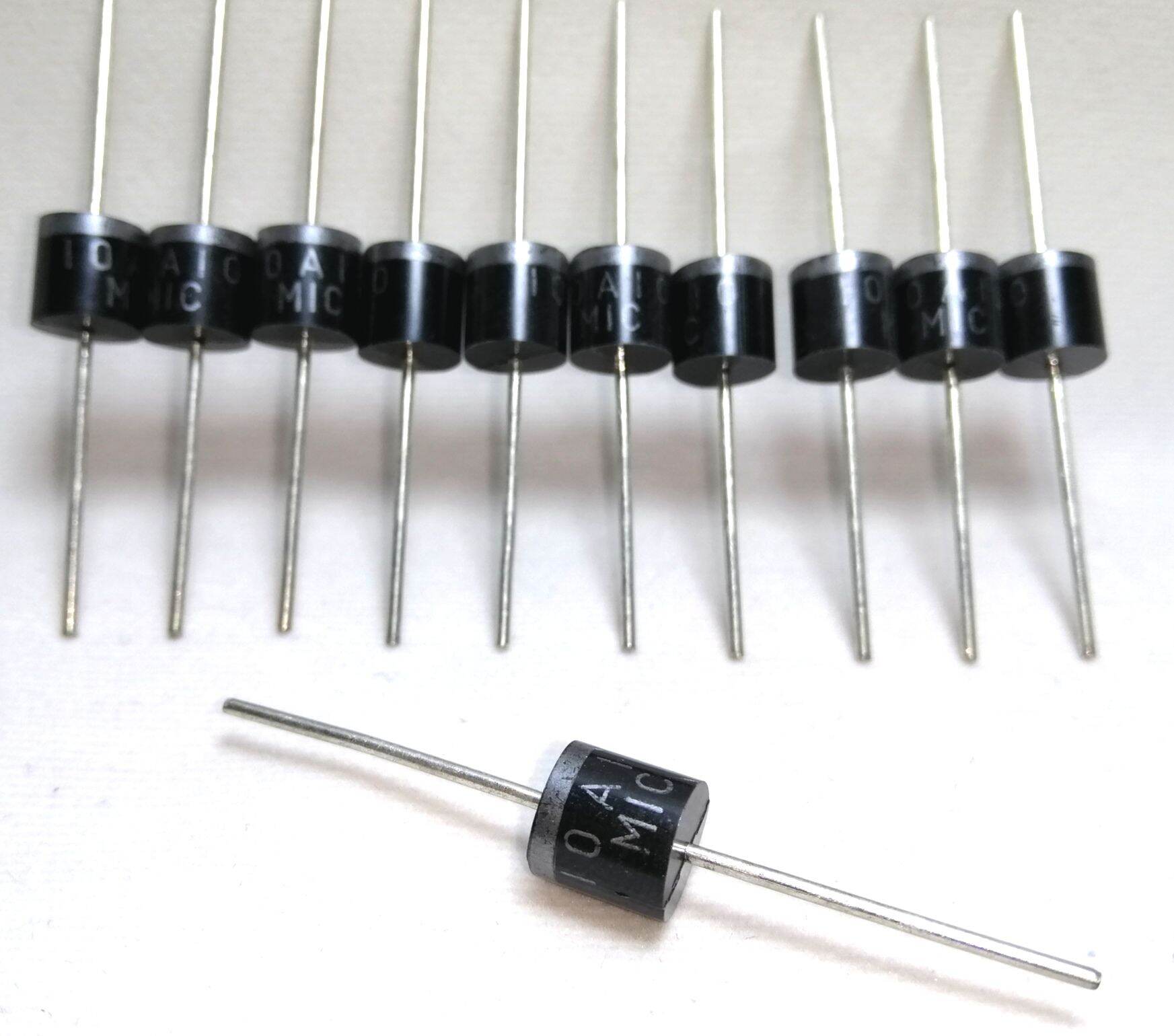 ไดโอด 10 แอมป์ 1000 โวลต์ 10 ชิ้น Rectifier Diode 10A10 R-6MIC 10A ...