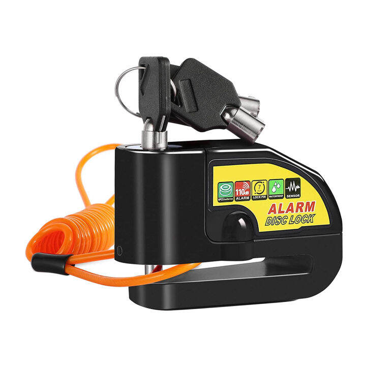 Disc ke Motorcycle Alarm Lock Anti-Theft Heavy Duty Safety Cable Lock ...