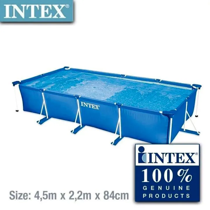 100% Original Intex Rectangular Frame Set 4.5meters (Pool Size: 45*cm ...