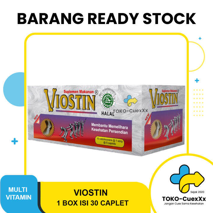 Viostin [1box isi 30 caplet] | Lazada Indonesia