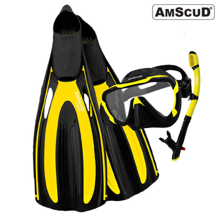 Paket Snorkling AmScud Full Foot Swift Dos / Peralatan Selam / Alat ...