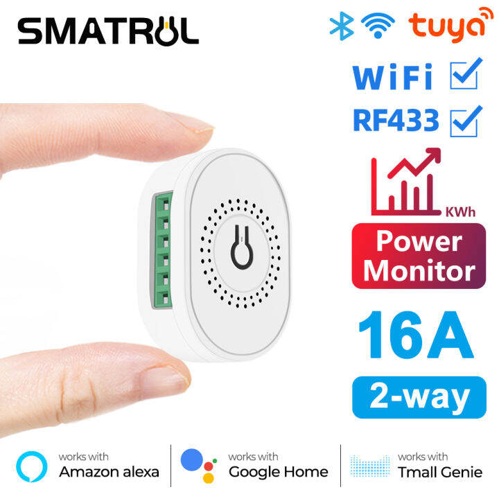 SMATRUL Tuya Smart WiFi Controller, with Power Monitor , RF 433 Remote ...