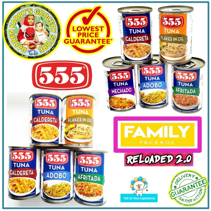 BEST OFFER 555 KumpleTUNA Reloaded (Total 10 cans) ** Adobo155gm x 2 ...