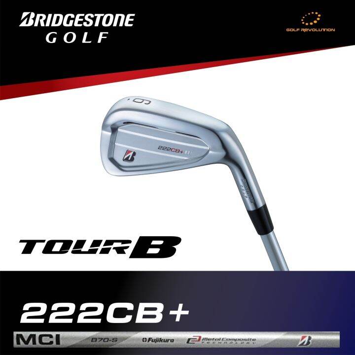 เหล็ก Bridgestone golf - NEW Tour B 222CB+ iron with MCI-B70 graphite shaft [6 ชิ้น (5-9,PW ...