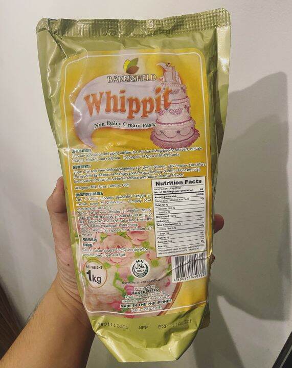 Bakersfield Whippit Non-Dairy Cream Paste 1KG | Lazada PH
