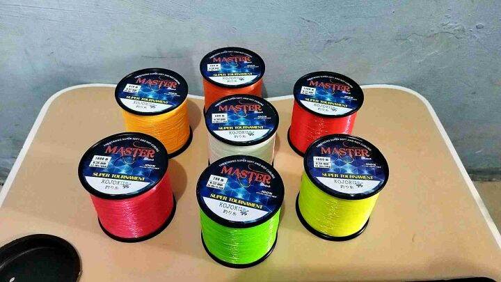 SENAR PANCING kUAT 15KG ANTI KRITING MUDAH TENGGELAM MASTER LINE WARNA ...